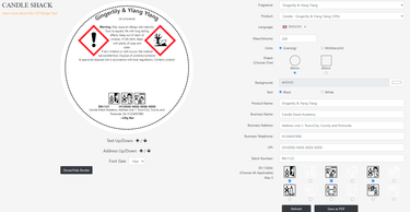 What is CLP Labelling, CLP Labels, – Candle Shack