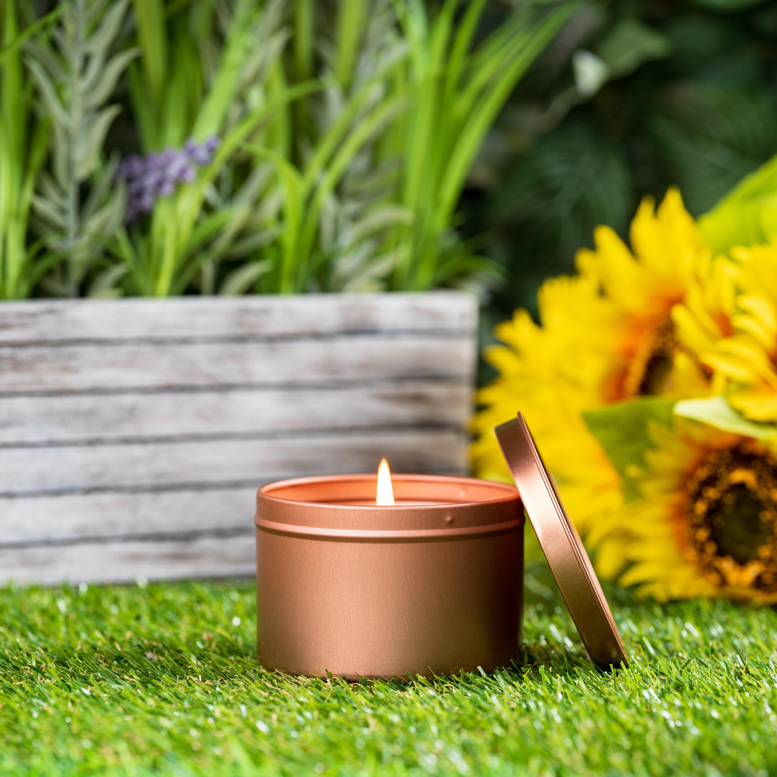 25cl Candle Tin - Rose Gold | Candle Shack UK