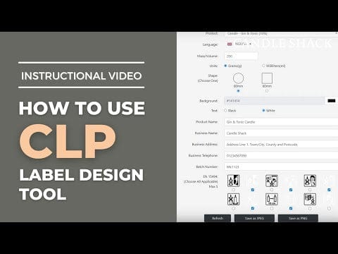 CLP Label Design Tool | Candle Shack UK