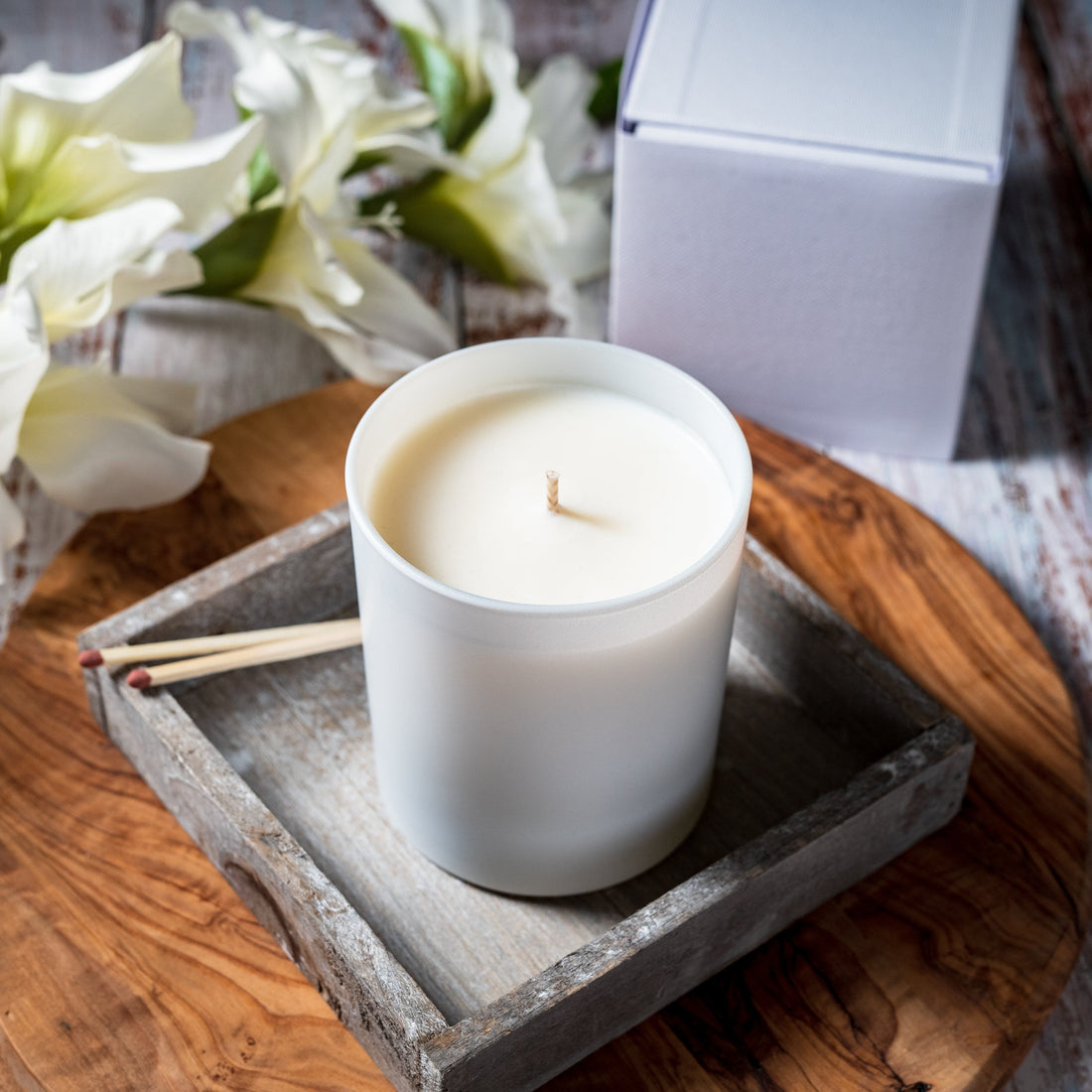 30cl White Matt Candle Glass - Wholesale & Retail – Candle Shack UK